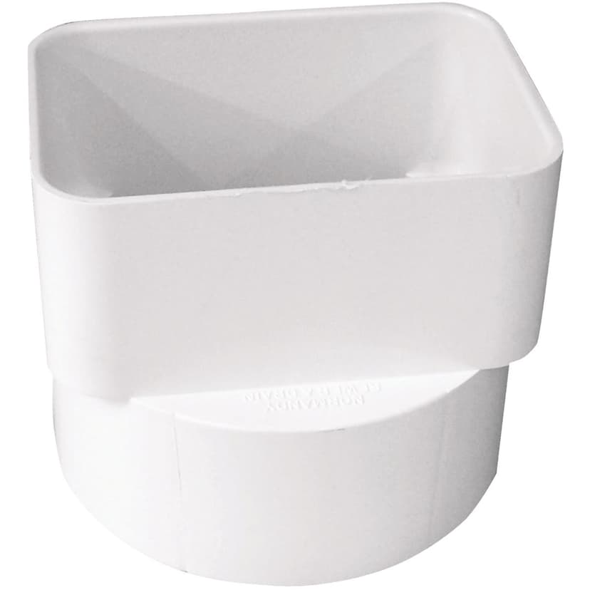 Ipex 3 In. X 4 In. X 4 In. Pvc Sewer And Drain Downspout Adapter ...